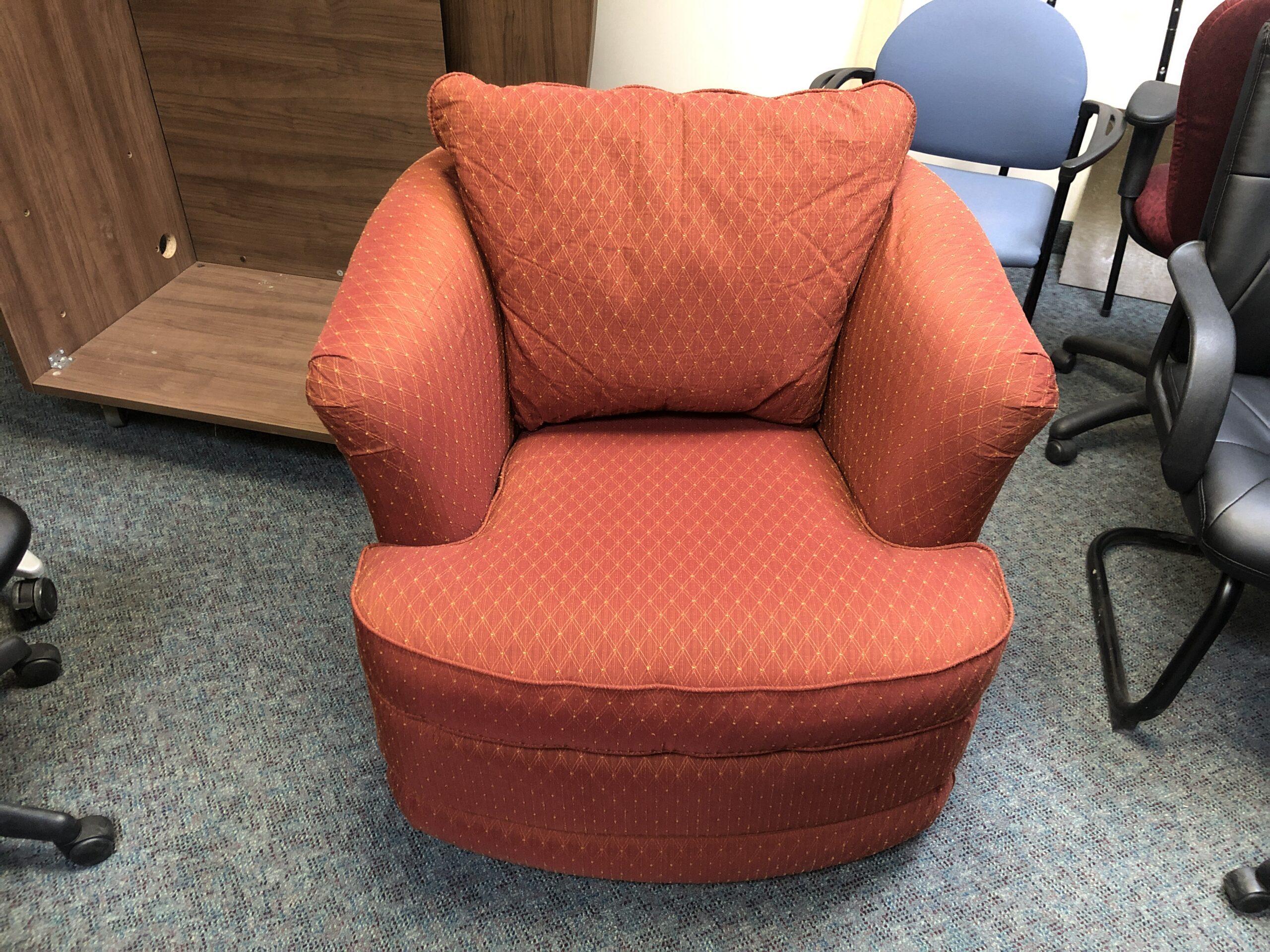 Red La-Z-Boy Swivel Chair - OTS Furniture